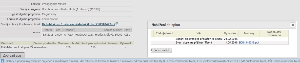 Přijímací řízení - Univerzita Hradec Králové Přijímací řízení - Univerzita Hradec Králové