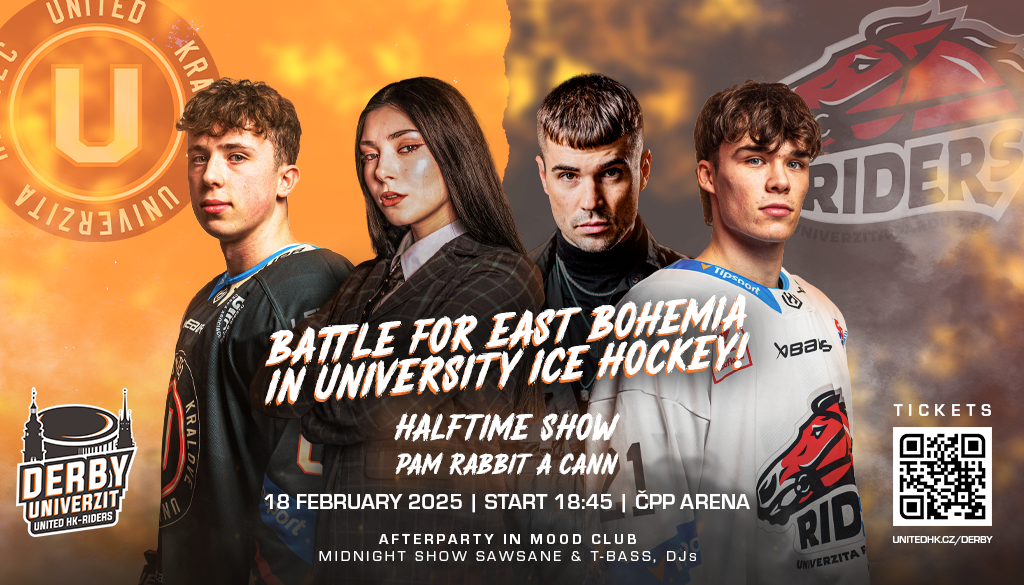 Ice-hockey derby UNIted HK vs. Riders Pardubice - University of Hradec Králové