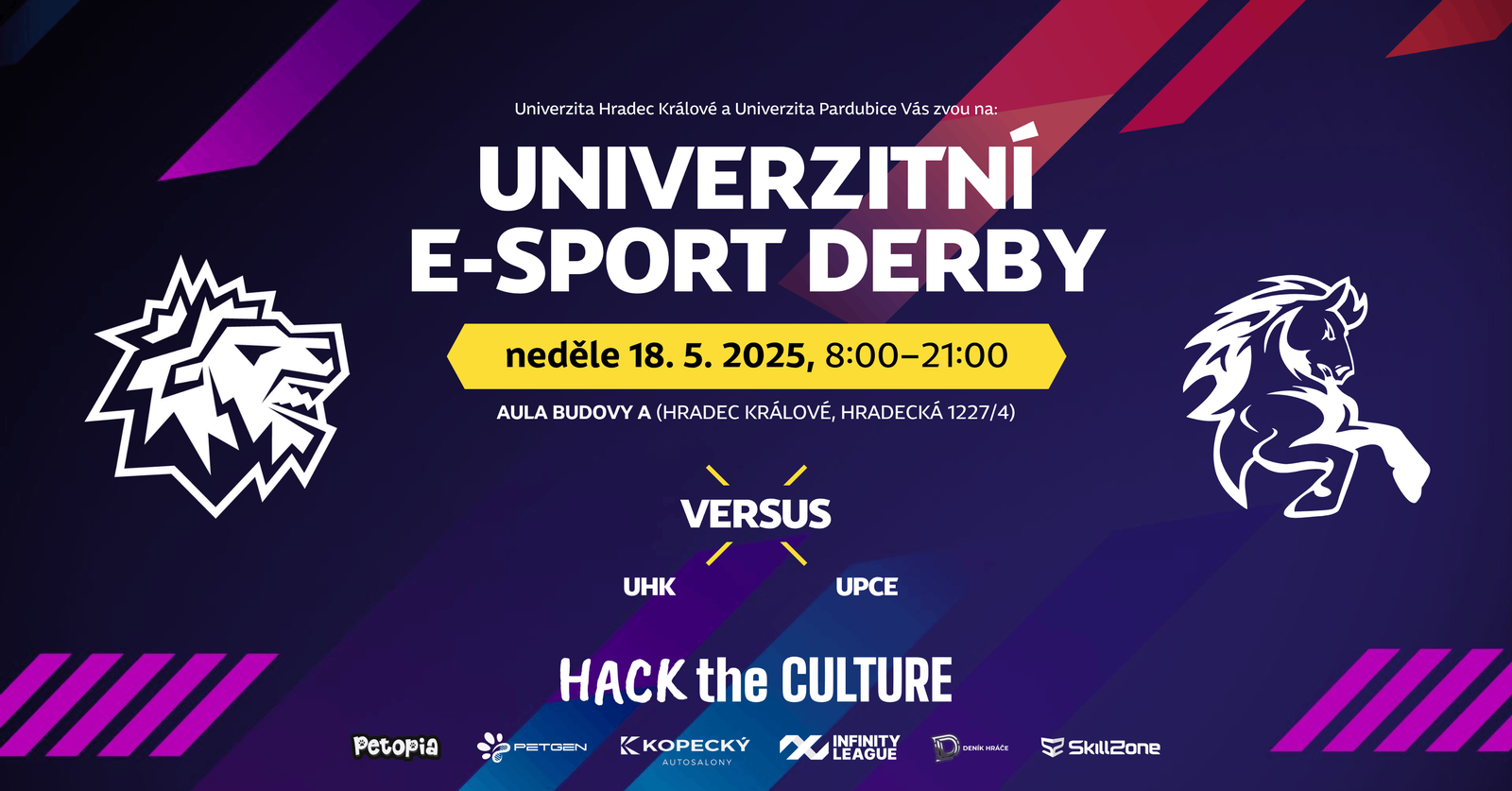 Univerzitní esport derby UHK vs UPCE - Univerzita Hradec Králové