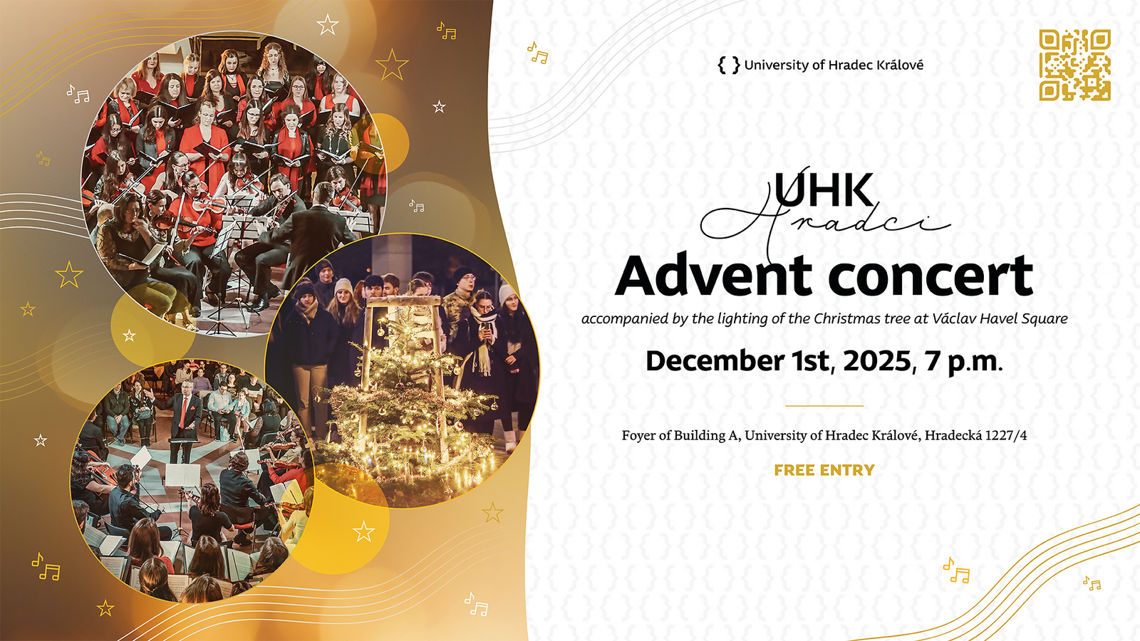 Advent concert | UHK to Hradec Series - University of Hradec Králové